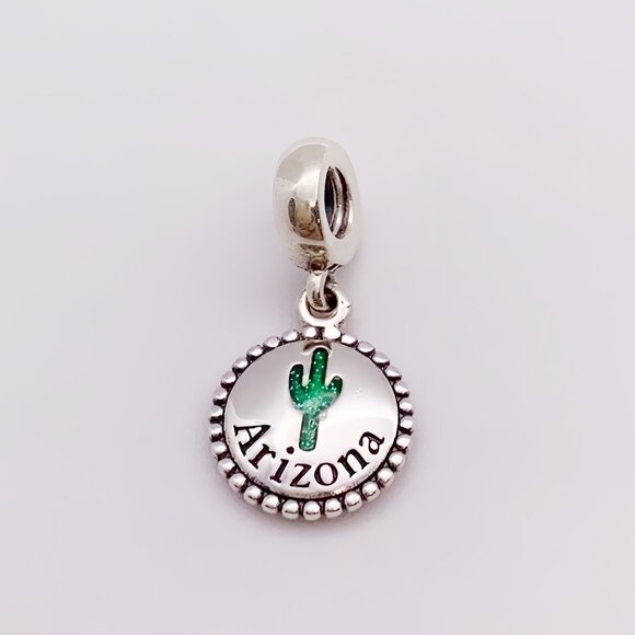 Pandora | Jewelry | Pandora Rare Arizona Cactus Travel Sterling Silver ...